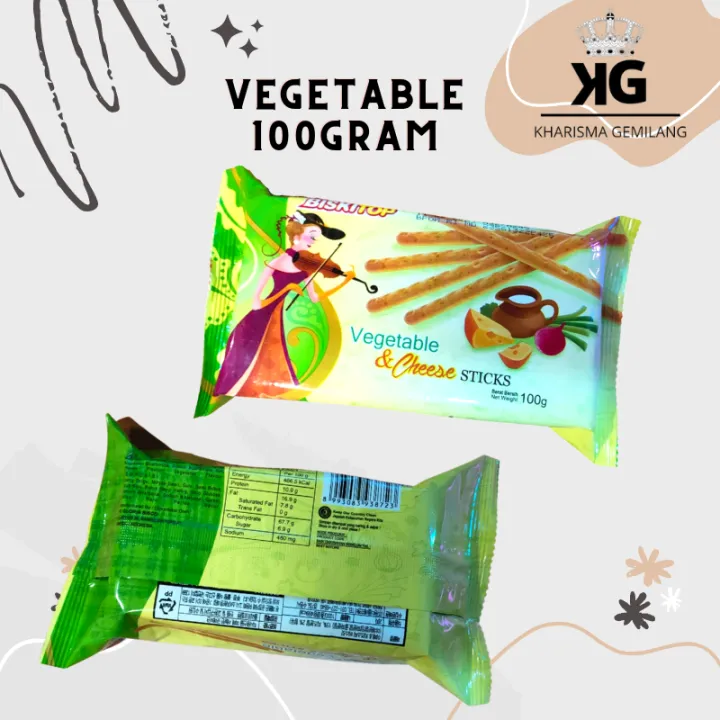 BISKITOP - VEGETABLE STICK 100g Biskuit Anak Dewasa Enak Renyah Biscuit ...