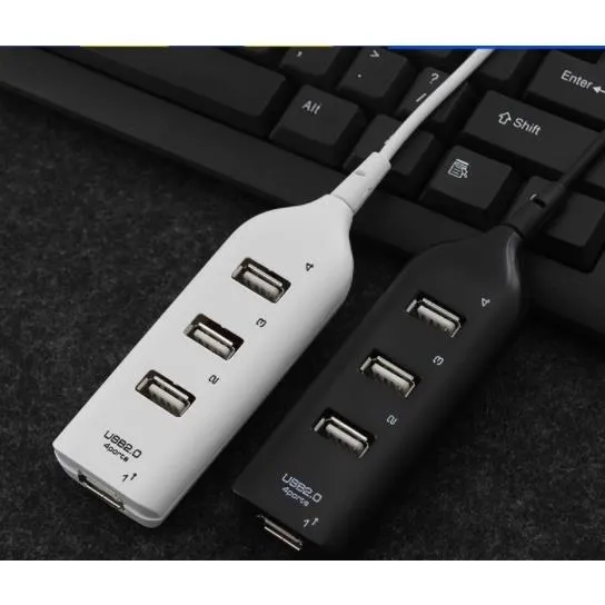 High Speed 4-Port USB 2.0 USB Hub Converter Adapter For Laptop PC hubs ...