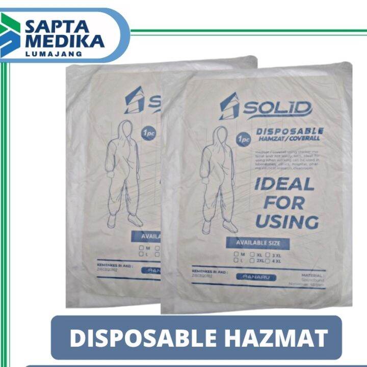 Baju APD Hazmat Coverall Medis Disposable | Lazada Indonesia