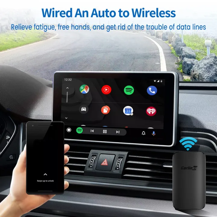 5.0 ~ 5.8Ghz CarPlay Ai Box เชื่อมต่ออัตโนมัติ Latency OTA Update คุณภาพเสียง | Lazada.co.th