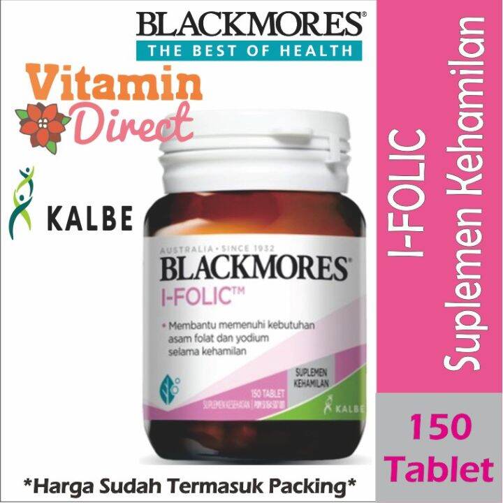 Blackmores i-folic i folic 150 Tablets BPOM kalbe | Lazada Indonesia