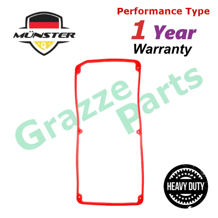 Münster 🔥Hot🔥 Performance ^Heavy Duty^ Red Valve Cover Gasket MD342281 ...
