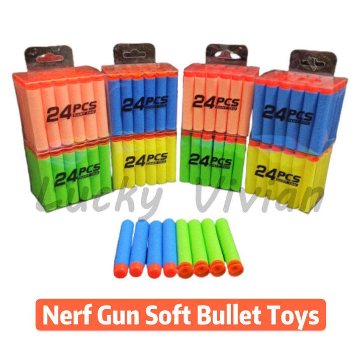Bullet Refill Darts Premium Foam Bullets Nerf Gun Soft Bullets 24PCS ...