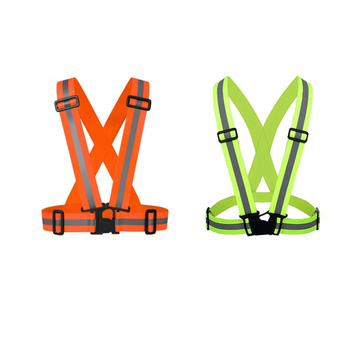 YMK Adjustable Safety Vest Cycling Running Visibility Reflective Safety ...