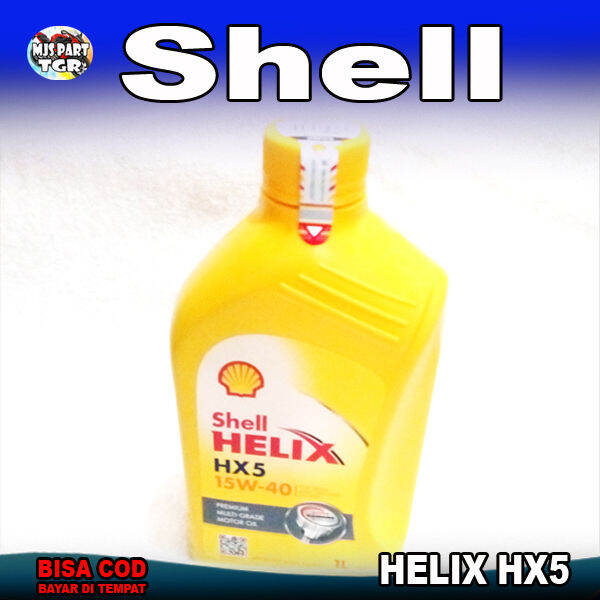 Oli Shell Helix HX5 1 LITER 15w-40 Oil Shell ORIGINAL ASLI ORI HX 5 15 ...
