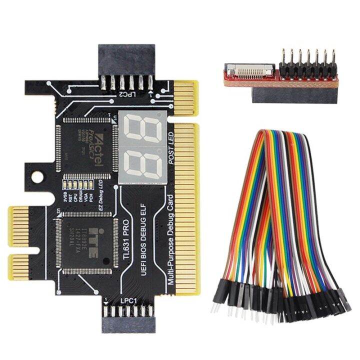 TL631 Pro LPC-DEBUG Diagnostic Card PCI PCI-E Mini PCI-E Motherboard ...