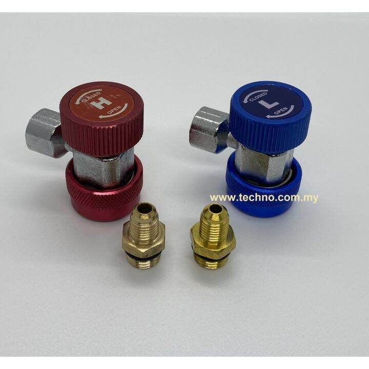 Air Conditioner Manifold Gas Connectors R134A Adjustable Quick Coupler ...