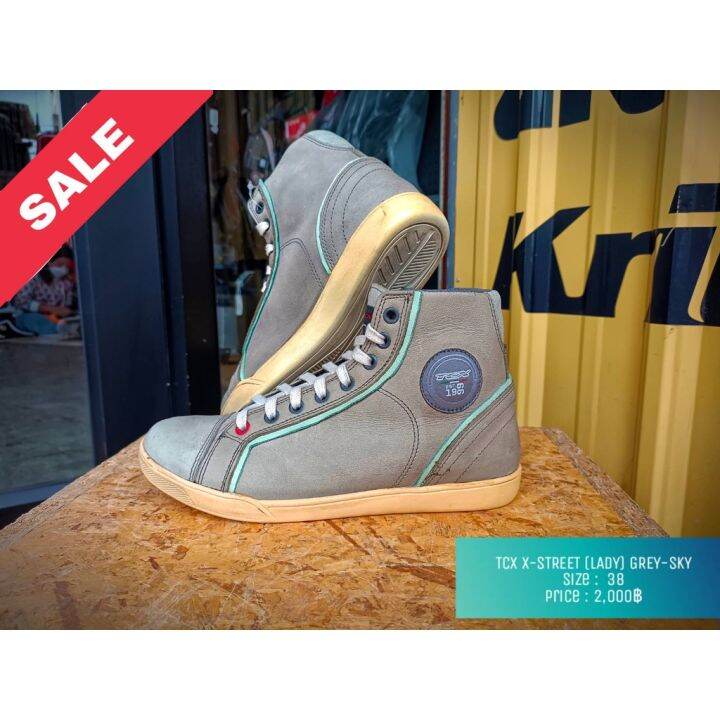 ลดล้างสต๊อก TCX X-STREET LADY GREY-SKY รองเท้าขับขี่มอเตอร์ไซค์ ...