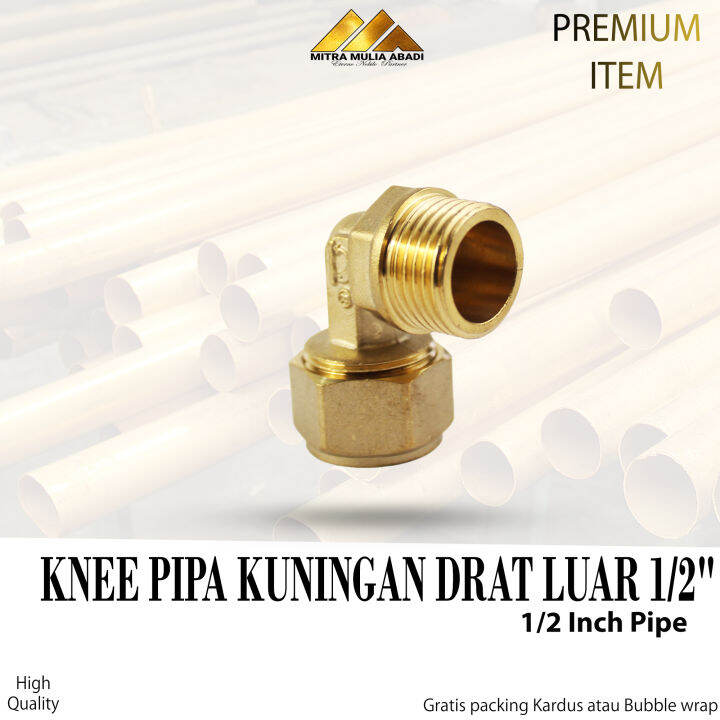 KNEE PIPA AIR PANAS KUNINGAN DRAT LUAR 1/2" | Lazada Indonesia