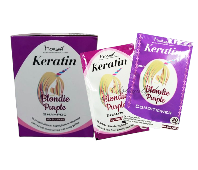 20mL Monea Keratin Purple Shampoo and Conditioner | Lazada PH
