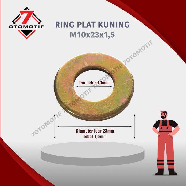 Ring Plat M10 Kuning | Lazada Indonesia
