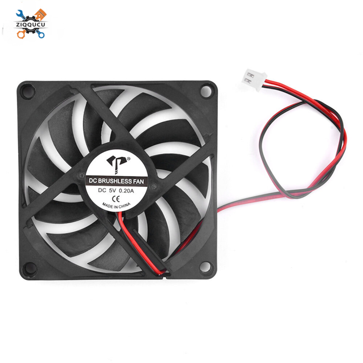 Ziqqucu 80mm Silent Fan for Computer Cases CPU Coolers Computer Cooling ...