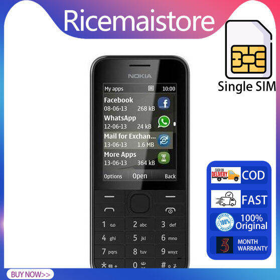 For Nokia Asha 207 Single SIM GSM 2G Keypad Unlocked Legit Openline ...