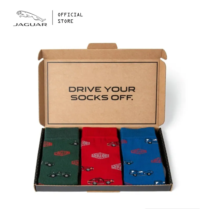 JAGUAR HERITAGE SOCKS 3-PAIR GIFT SET | Lazada.co.th