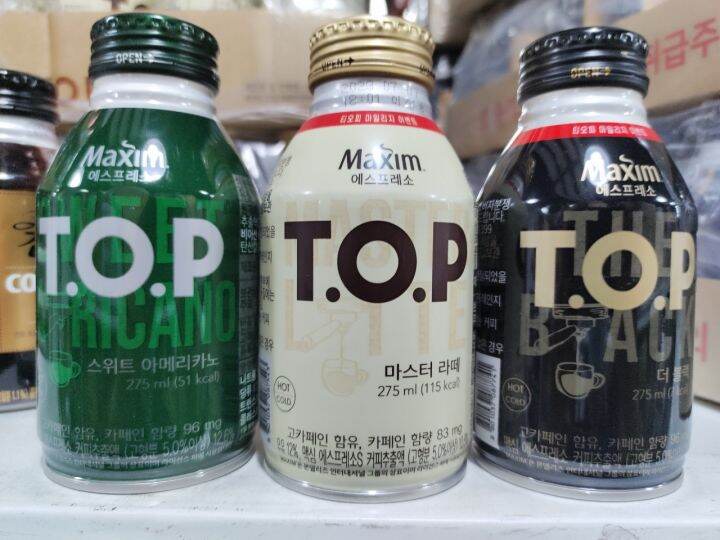 Cà Phê Maxim TOP Hàn Quốc, cà phê lon hàn quốc top Sweet Americano, the ...