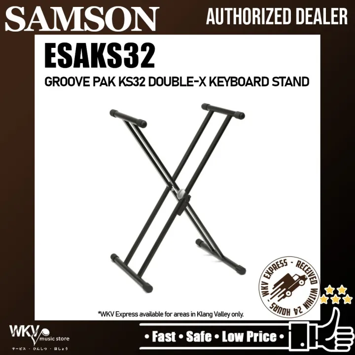 Samson Groove Pak KS32 Double-X Keyboard Stand (KS-32) | Lazada
