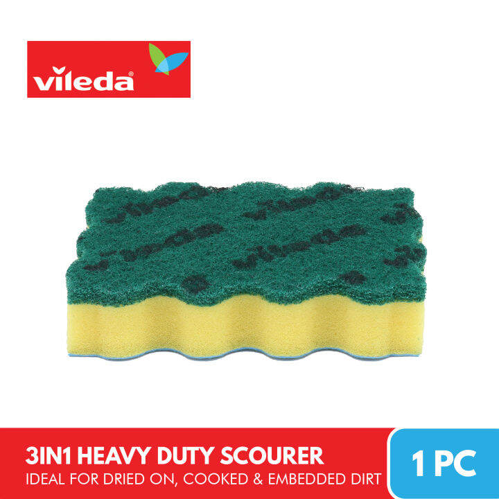 Vileda 3in1 Heavy Duty Scourer | 1pc | Lazada PH