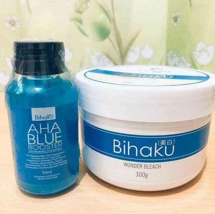BIHAKU WONDER BLEACHING CREAM AND BIHAKU AHA BLUE BOOSTER SERUM | Lazada PH
