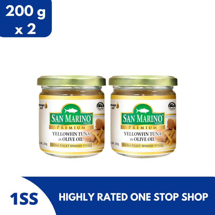 San Marino Premium Yellowfin Tuna in Olive Oil, 200g set of 2 | Lazada PH