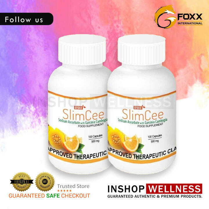 Gfoxx Slim Cee (2 Bottles)- Vitamin C, Slimming , Non-Acidic, Immune ...