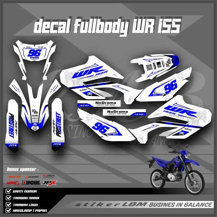 Decal WR155 Full Body Bebas Custom variasi desain simpel | Lazada Indonesia