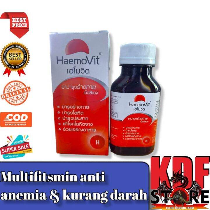 HAEMOVIT - Suplemen dan multivitamin untuk ayam pucat & kuning | Lazada ...