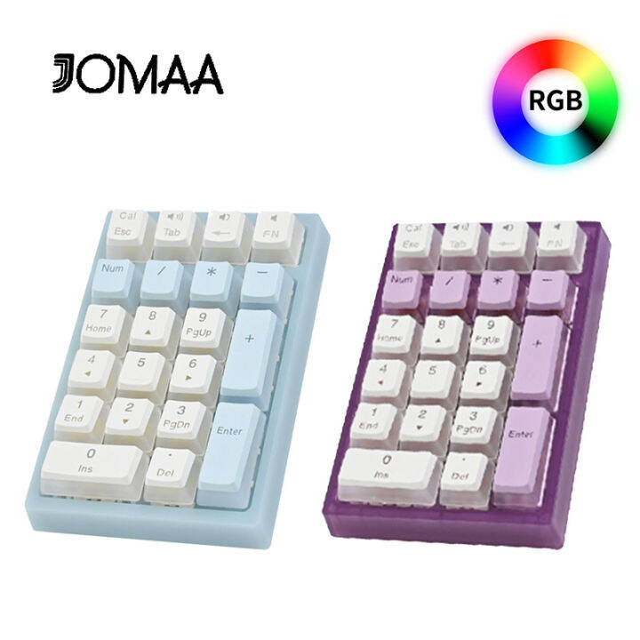 JOMAA Mechanical keyboard wired Number keyboard, Wired Keyboard RGB ...