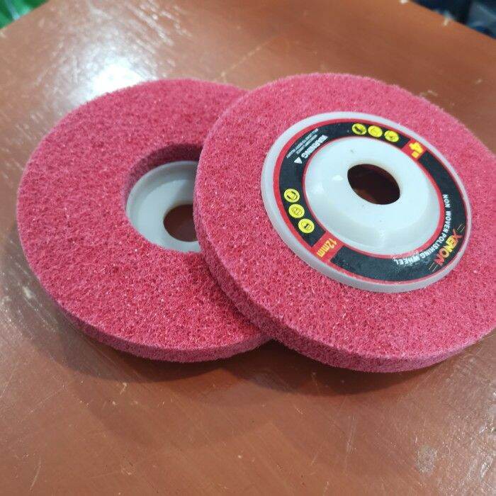 Mata gerinda non woven disc 4 inch mata gurinda poles besi kasar grend ...