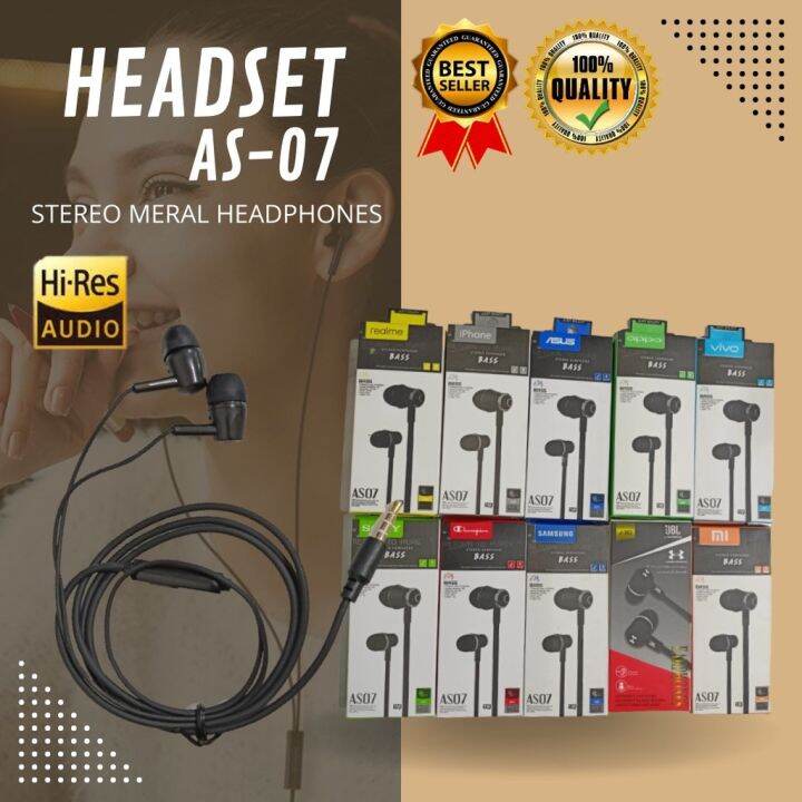 HEADSET / HANDSFREE SUPER BASS + MIC bisa untuk dipakai semua hp | Lazada Indonesia