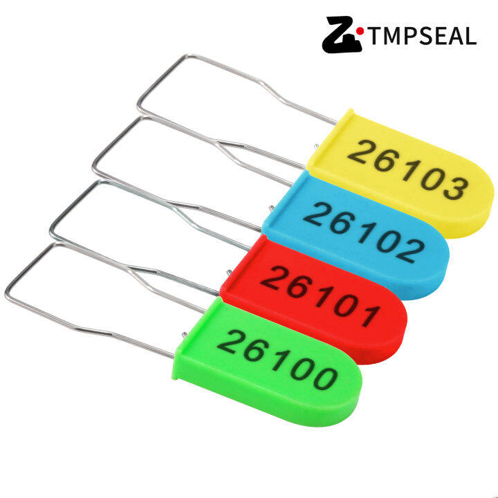 10Pcs Plastic Padlock Cable Seal Prevent Losing Locks with Custom ...