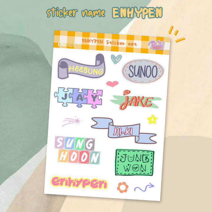 Sticker name Enhypen | Lazada Indonesia