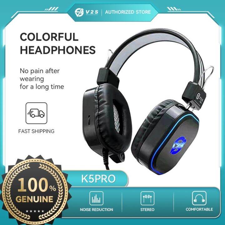 K5Pro Legion RGB Led USB Headphones Noise Cancelling Microphone (black) | Lazada PH