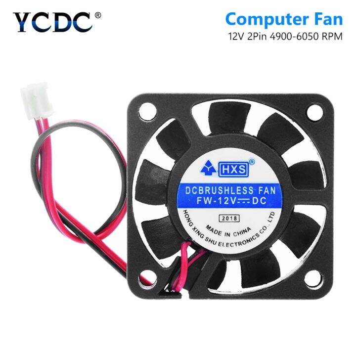 40x40x10 Mm DC 12v 2 Pin Wires Computer Fan Cooler Heatsink Air Exhaust Cooler 4010 Video Chips ...