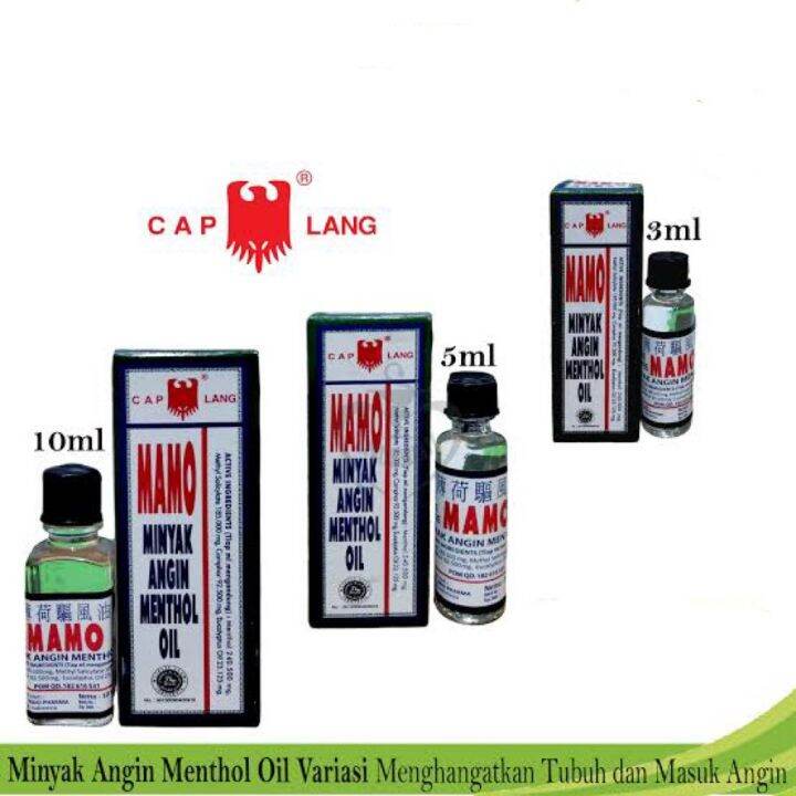 CAP LANG Minyak Angin Menthol Oil (MAMO) 3ML/10ML | Lazada Indonesia