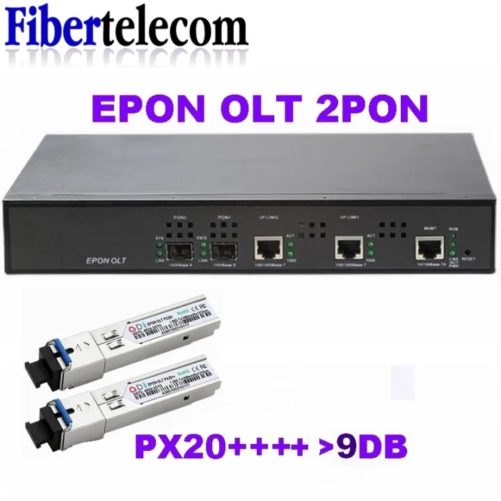 EPON OLT 2PON Ports With ODI SFP Modules PX20+++ 7DB 8DB 9DB | Lazada PH