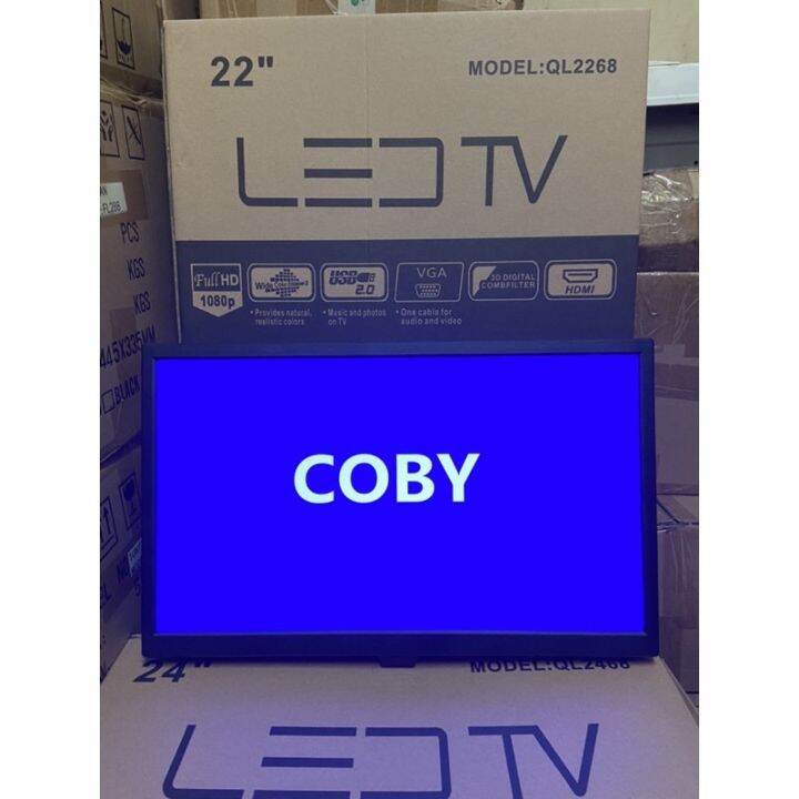 KAD ♤COBY SUPER SLIM LED TV Monitor 22(screen 19 inches) with 12V ...