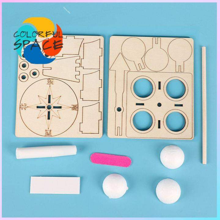 COLORFUL SPACE DIY School Projects Wooden For Children STEM Toy ...