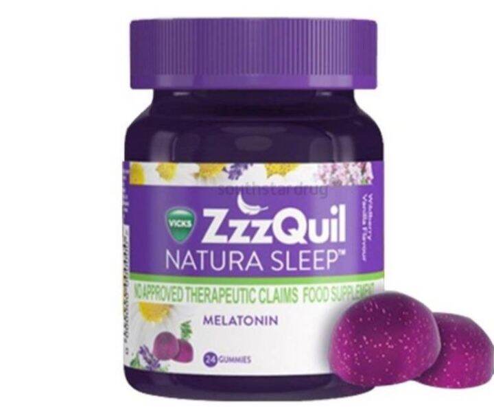 VICKS Zzzquil Natura Sleep Melatonin 24 Gummies | Lazada PH