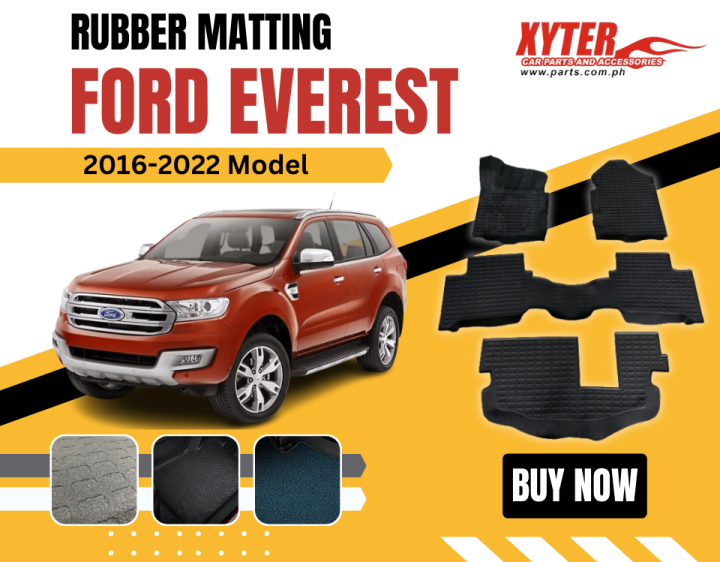 Ford Everest Accessories 2023 Car Floor Rubber Matting Everest Anti ...