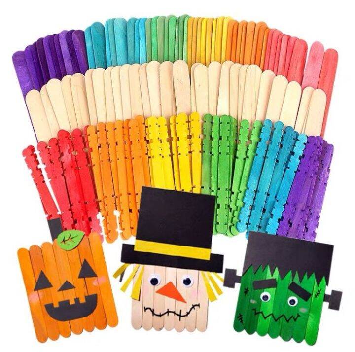 Ice cream stick diy handmade materials ice cream stick popsicle stick ...