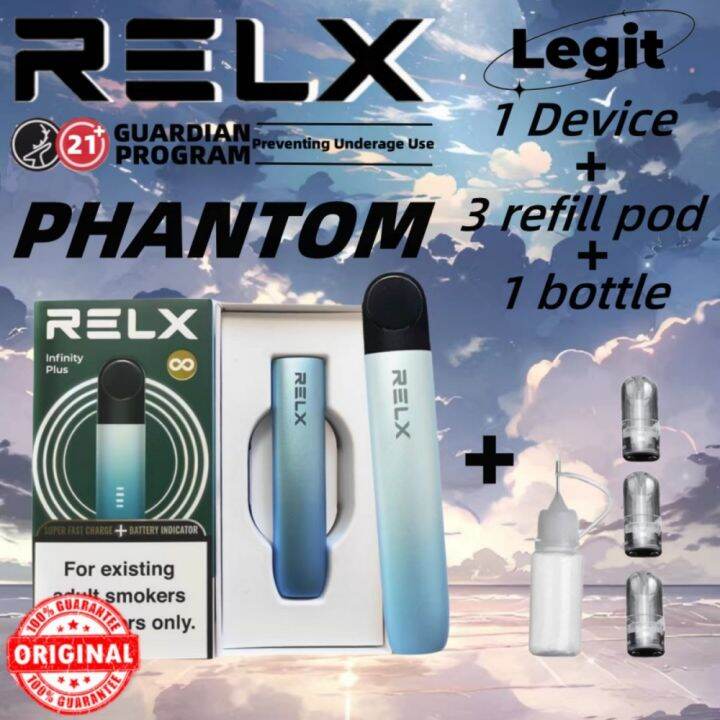 Legit REL X Device（5TH）essential refillable empty pods relex infinity ...