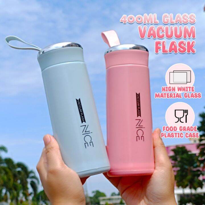 VC Art Nice Glass Water Bottle Vacuum Flask Mug Door Gift Drink Food ...