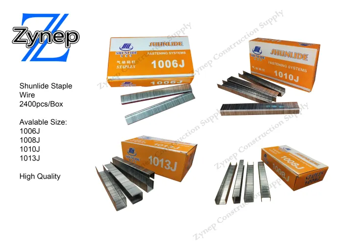 1 BOX GUN TACKER STAPLE WIRE 2,400 PCS /BOX 1008J / 1013/ 1010J | Lazada PH