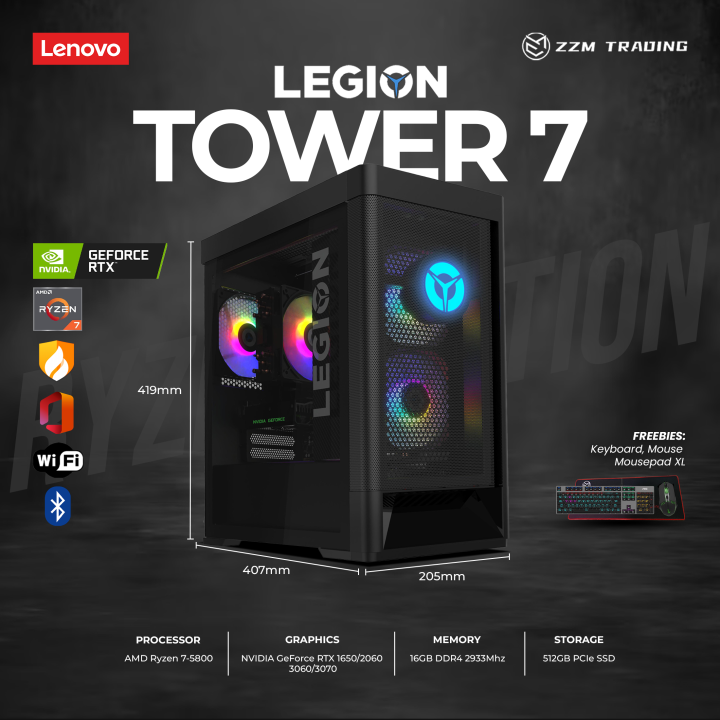 Lenovo Legion Tower 7 7000P CPU 2021 AMD Ryzen Edition RTX 2060/3060 ...