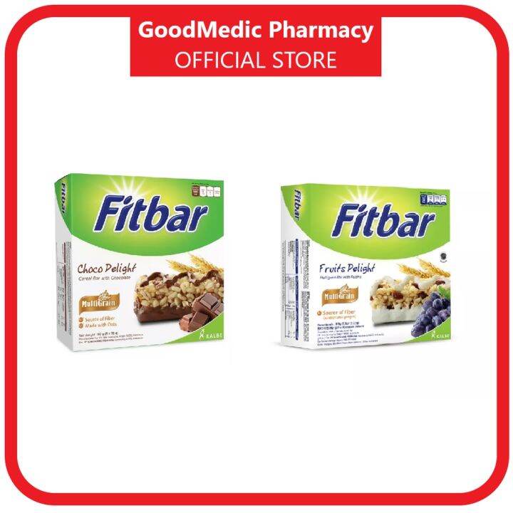 Fitbar Crispy Rice Bar (Source of Fiber) Fruits / Choco Delight | Lazada