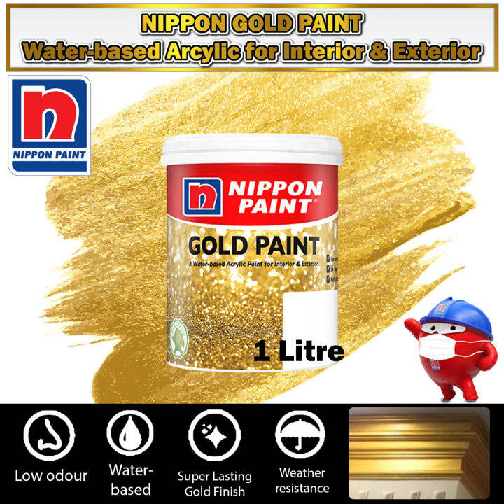 Nippon Paint Gold Paint Water-Based Acrylic Paint For Interior ...