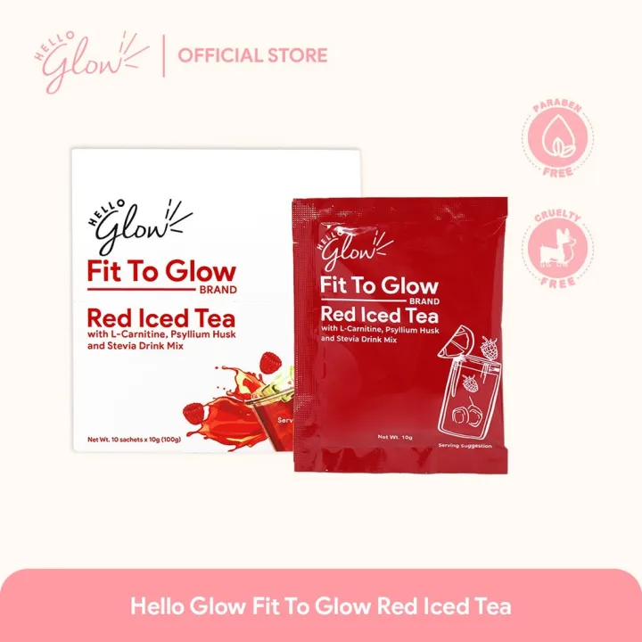 Hello Glow Fit to Glow Red Iced Tea/GREEN APPLE JUICE | Lazada PH
