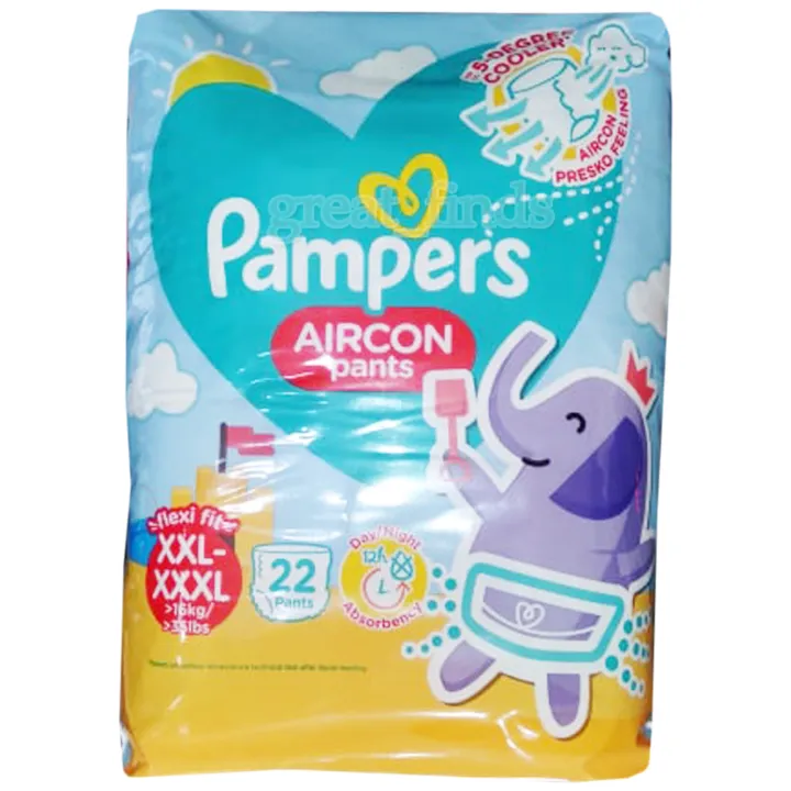 NEW Pampers Aircon Pants XXL 22 Pieces | Lazada PH