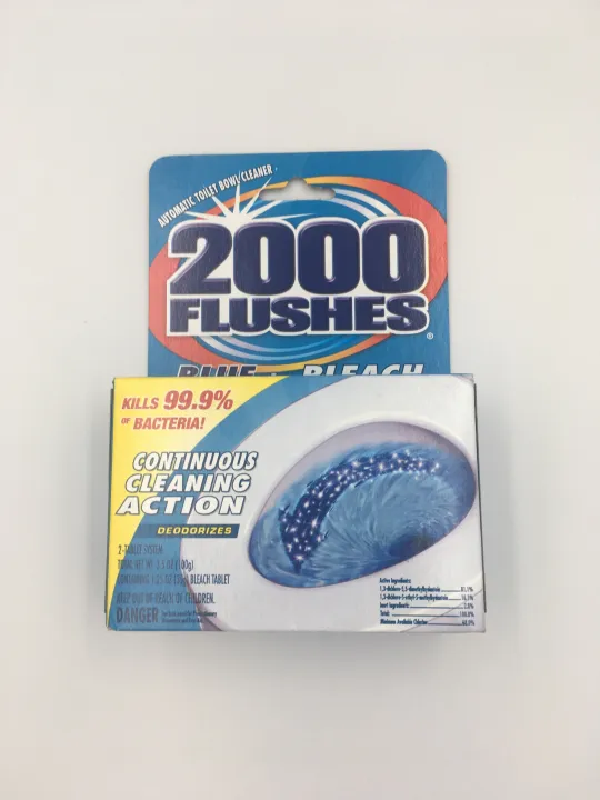 2000 FLUSHES Automatic Toilet Bowl Cleaner BLUE plus BLEACH | Lazada PH