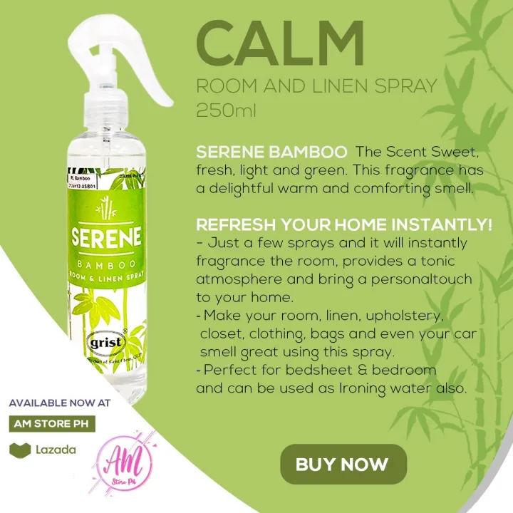 BEST HOME SPRAY FRESH BAMBOO SCENT ROOM AND LINEN SPRAY 250ML GRIST ...